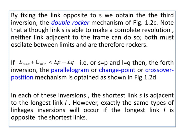 Inversion of mechanisms | PPTX | Physics | Science
