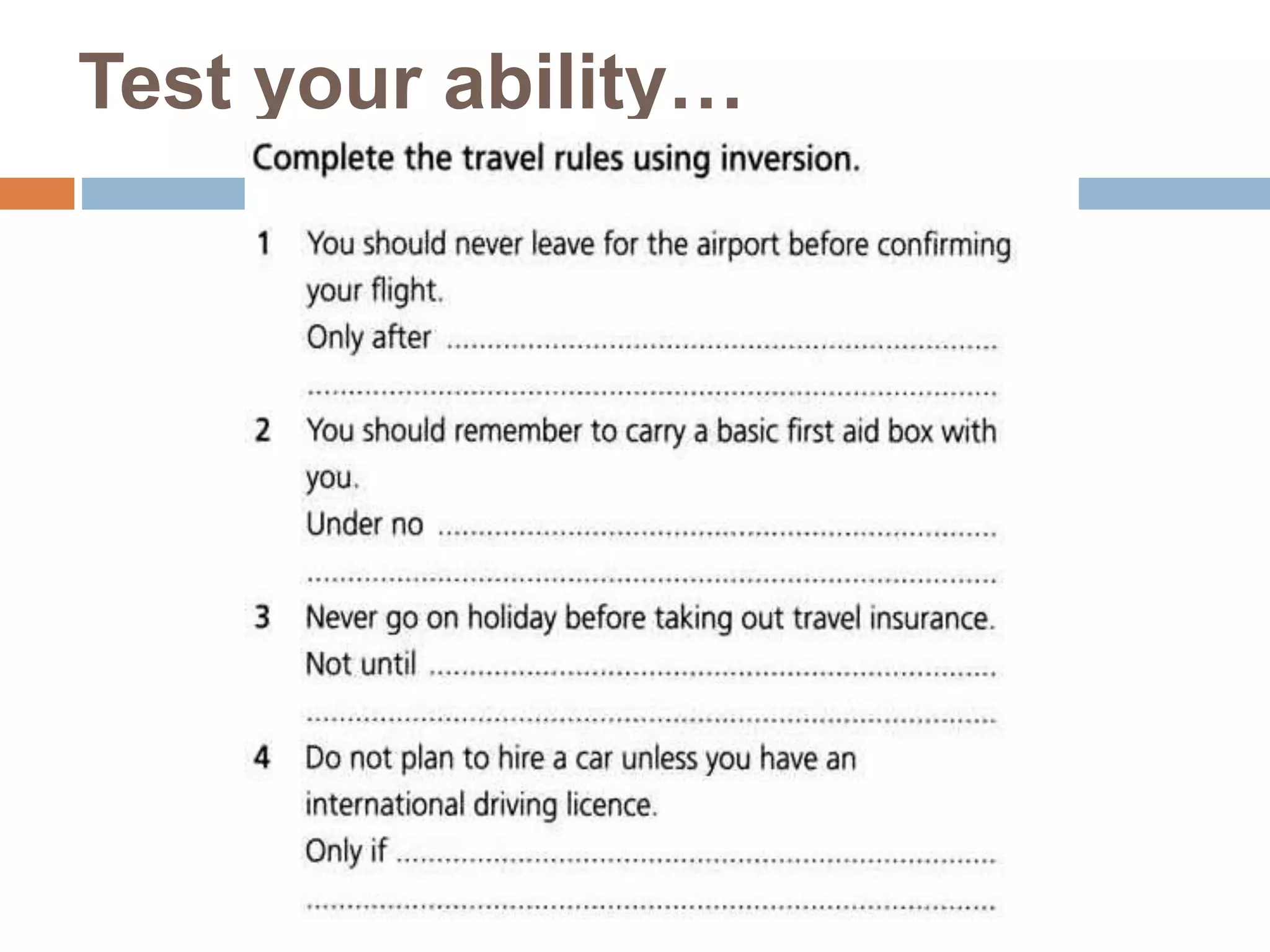 Inversion of order | PPTX