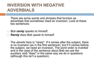 Inversion of order | PPTX