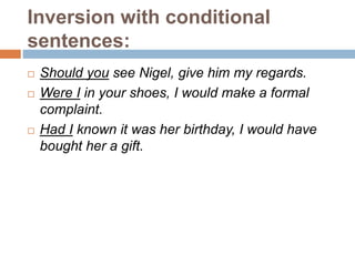 Inversion of order | PPTX