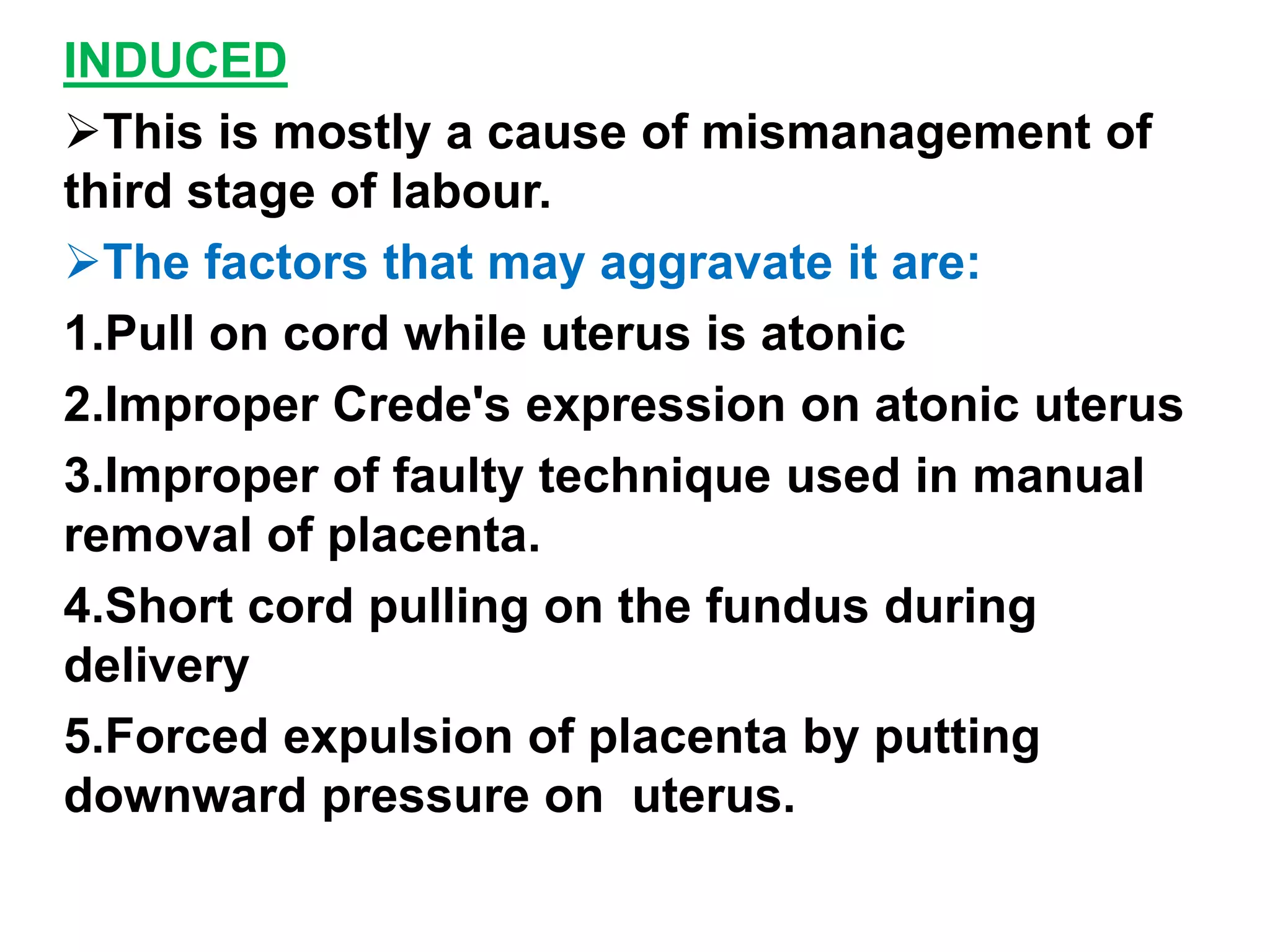 Inversion of the uterus | PPT