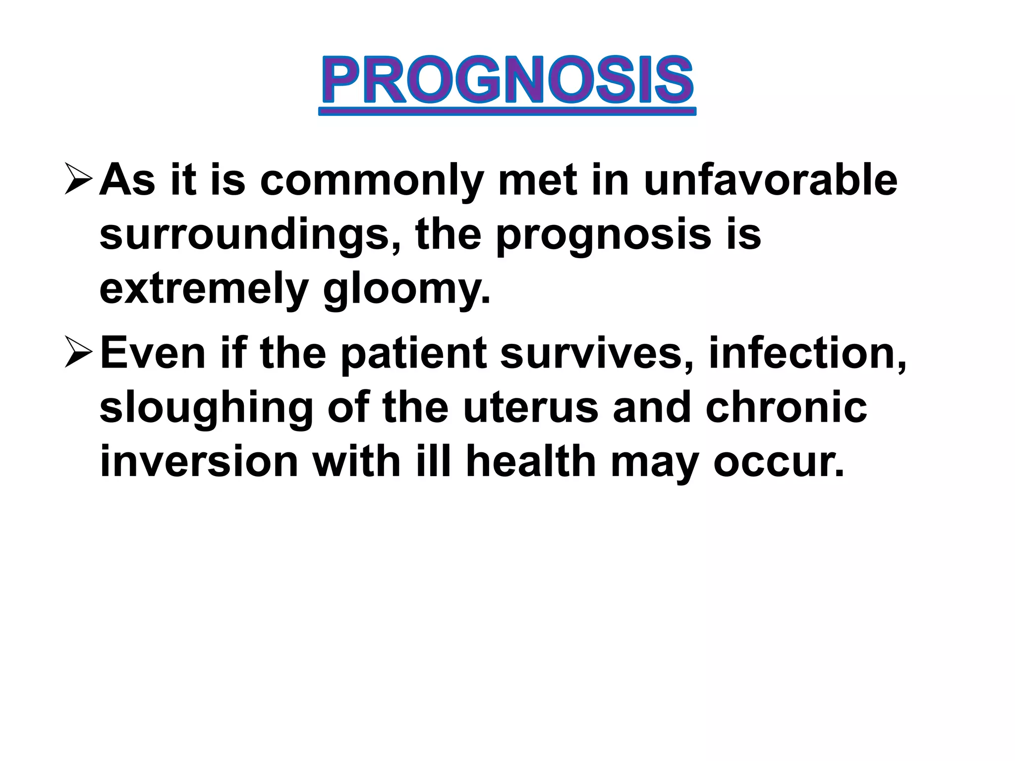 Inversion of the uterus | PPT
