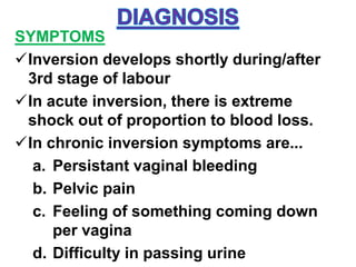 Inversion of the uterus | PPT