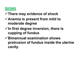 Inversion of the uterus | PPT
