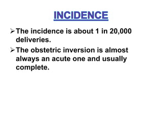 Inversion of the uterus | PPT
