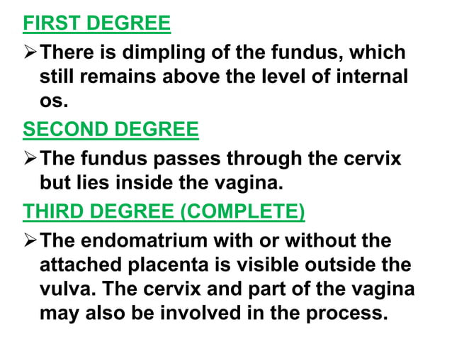 Inversion of the uterus | PPT | Pregnancy | Reproductive Health