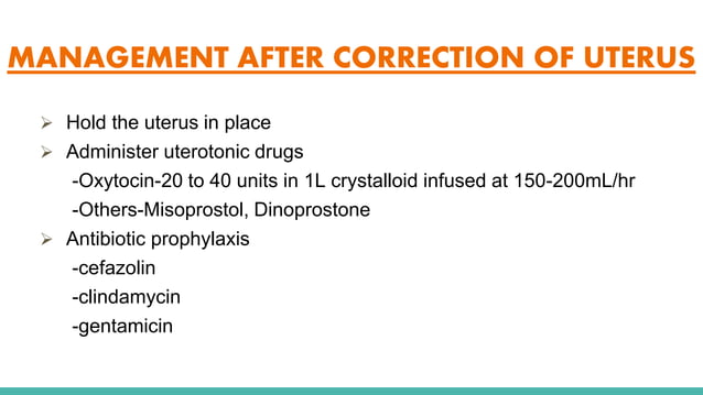 INVERSION OF THE UTERUS .pptx | Pregnancy | Reproductive Health