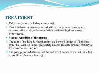 Inversion of uterus | PPTX