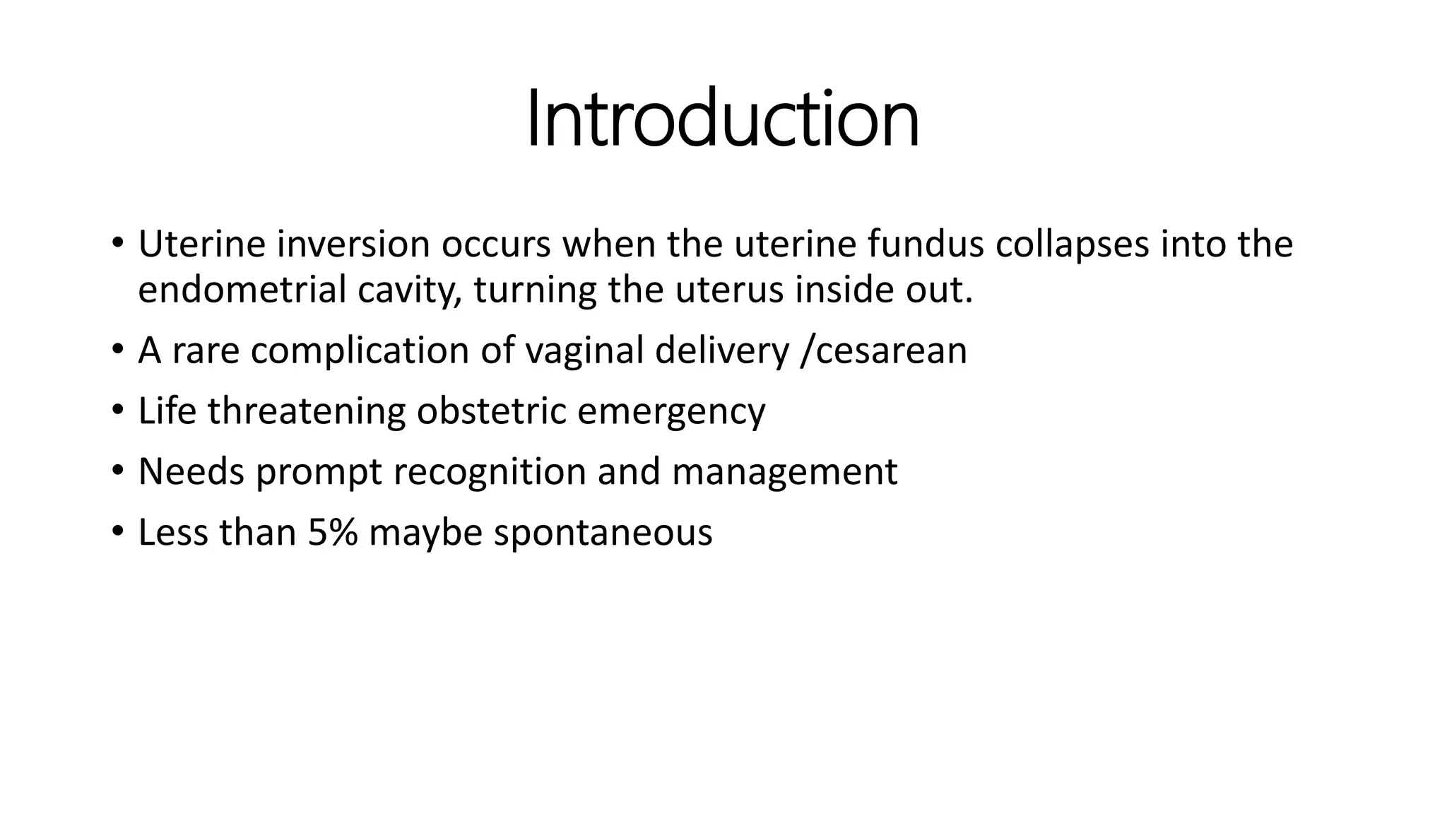 Inversion, retained placenta , afe | PPTX