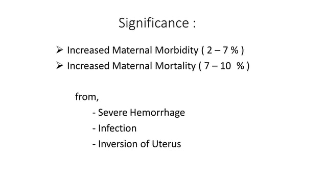 Inversion, retained placenta , afe | PPT