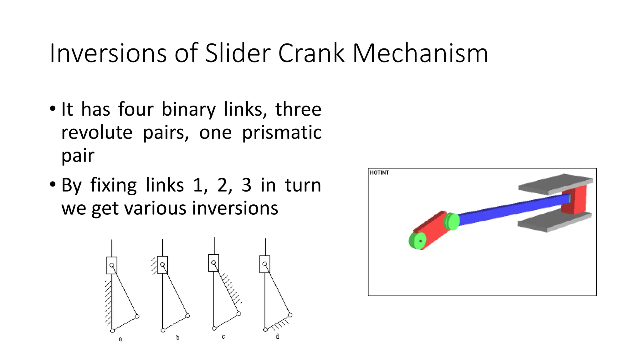 MECHANISMS AND ITS INVERSION OF MACHINES | PPT