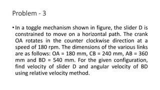 MECHANISMS AND ITS INVERSION OF MACHINES | PPT