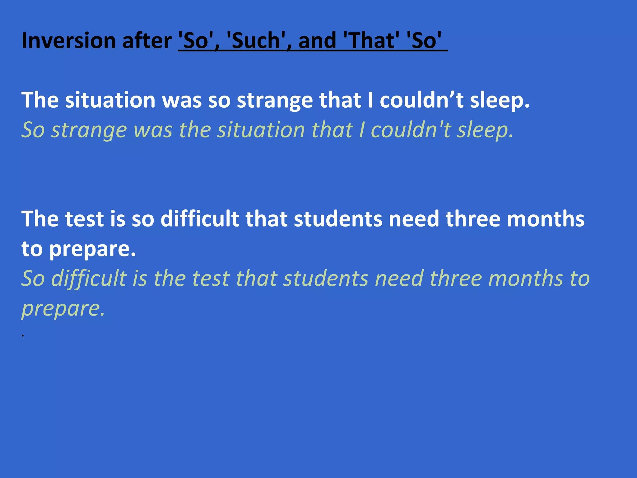 Inversions In English | PPT