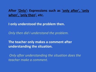 Inversions In English | PPT