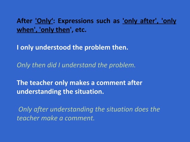 Inversions In English | PPT