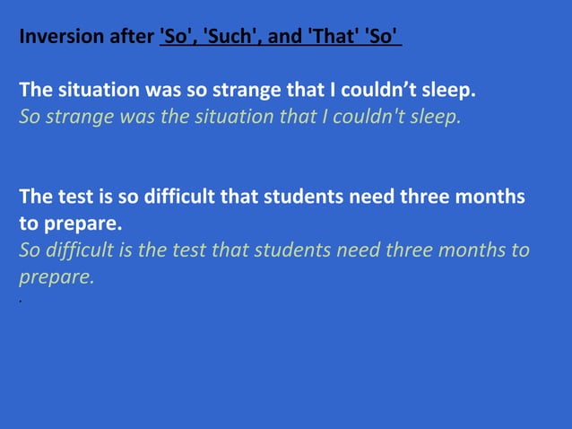 Inversions In English | PPT