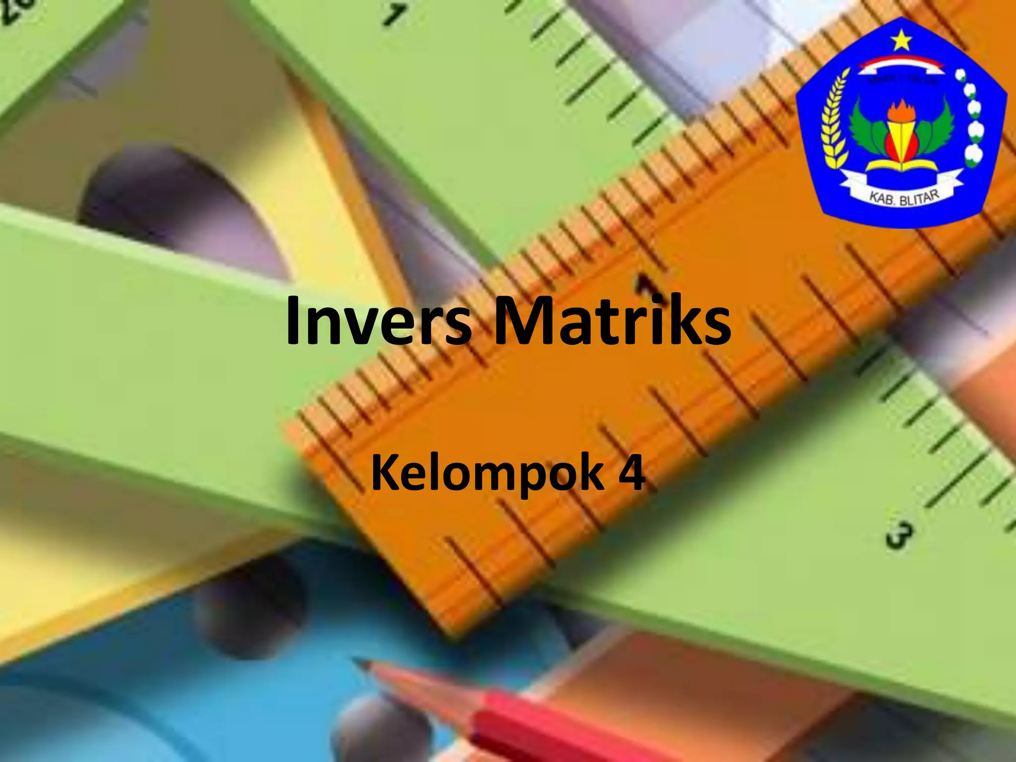 Invers matriks | PPTX
