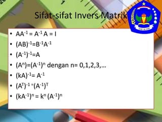 Invers matriks | PPTX