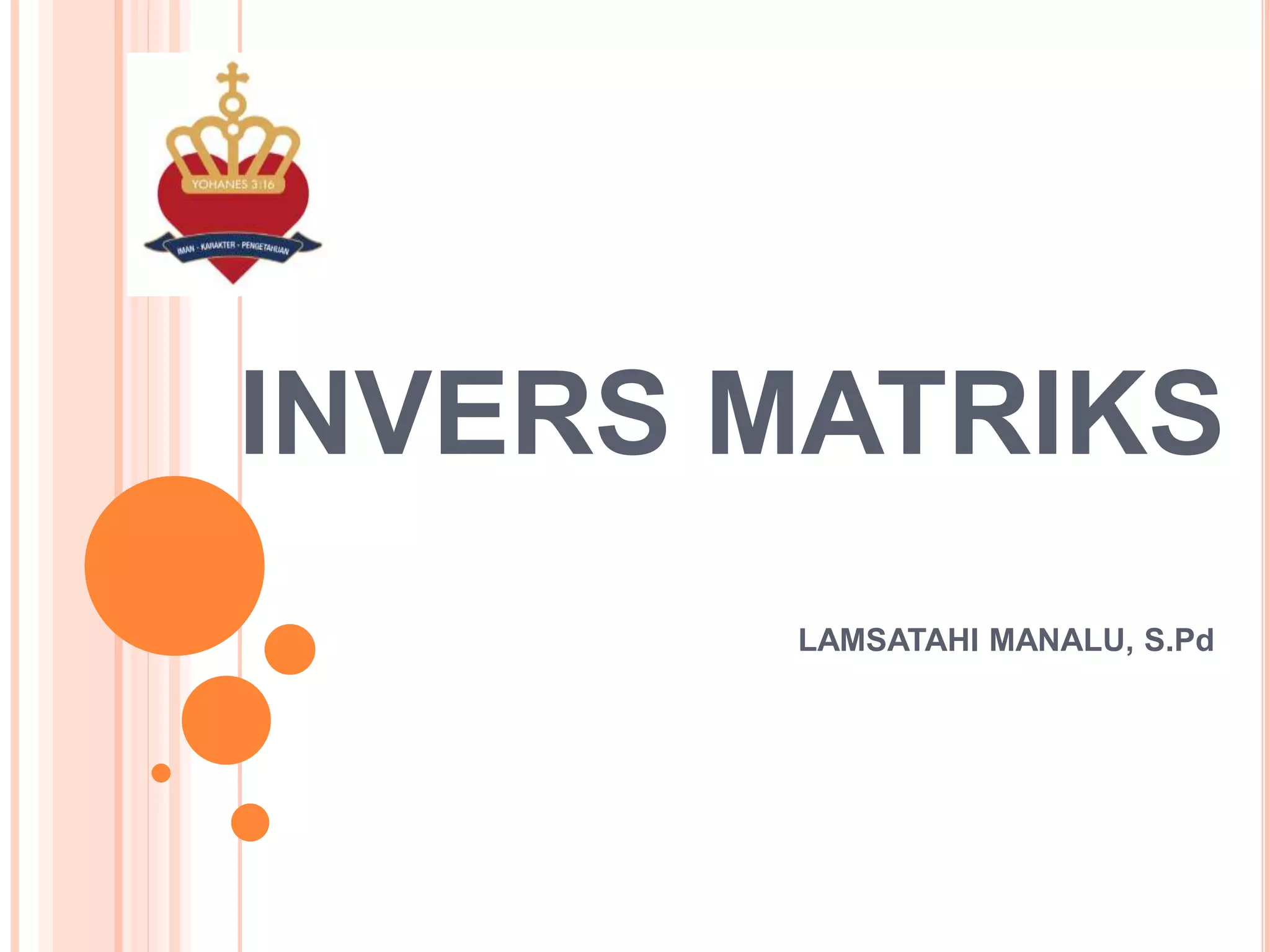 Invers matriks | PPT