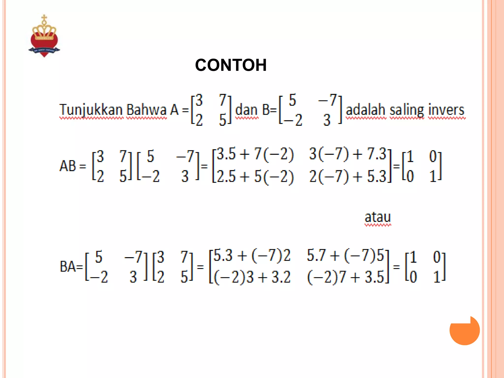 Invers matriks | PPT