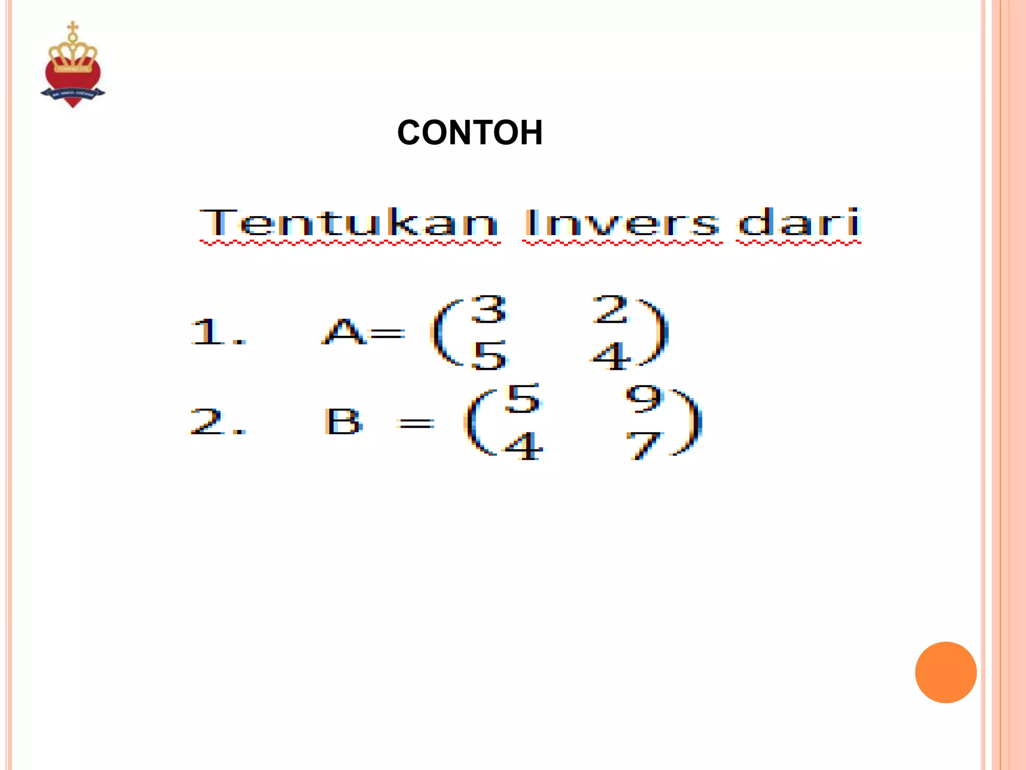 Invers matriks | PPT