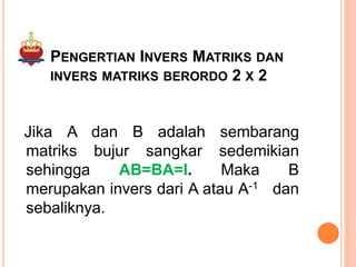 Invers matriks | PPT