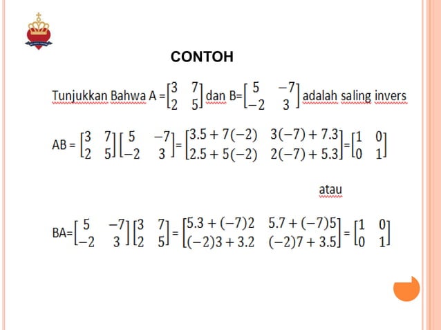 Invers matriks | PPT