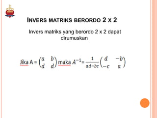 Invers matriks | PPT
