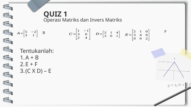 INVERS MATRIKS (cara menentukan invers matriks) | PPT | Free Download