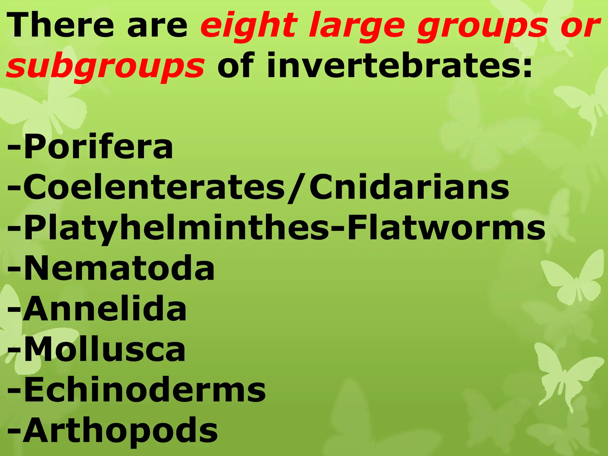 SCIENCE INVERTEBRATES ANIMALS TOPIC FOR GRADE SIX PUPILS | PPTX