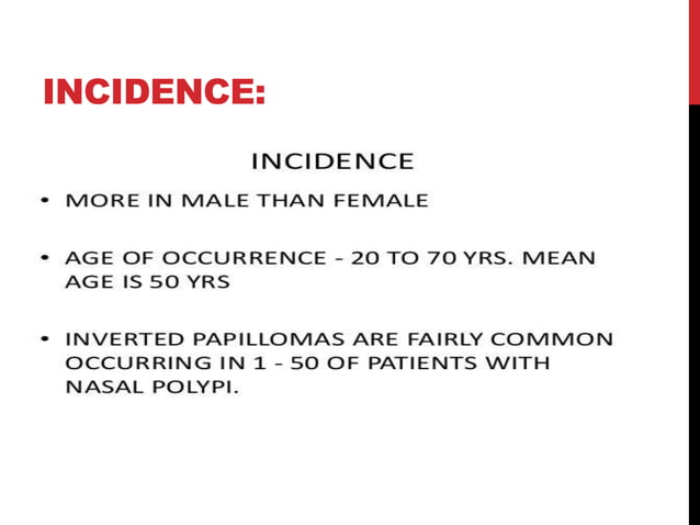 Inverted papilloma of nose | PPTX | Ear, Nose and Throat Conditions ...