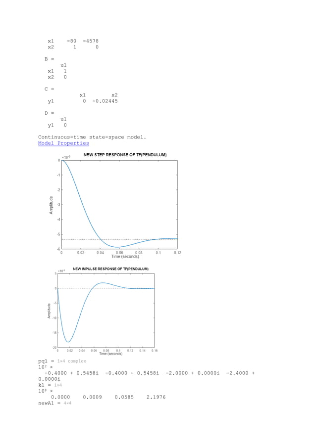 inverted pendulum engineering experiment | PDF