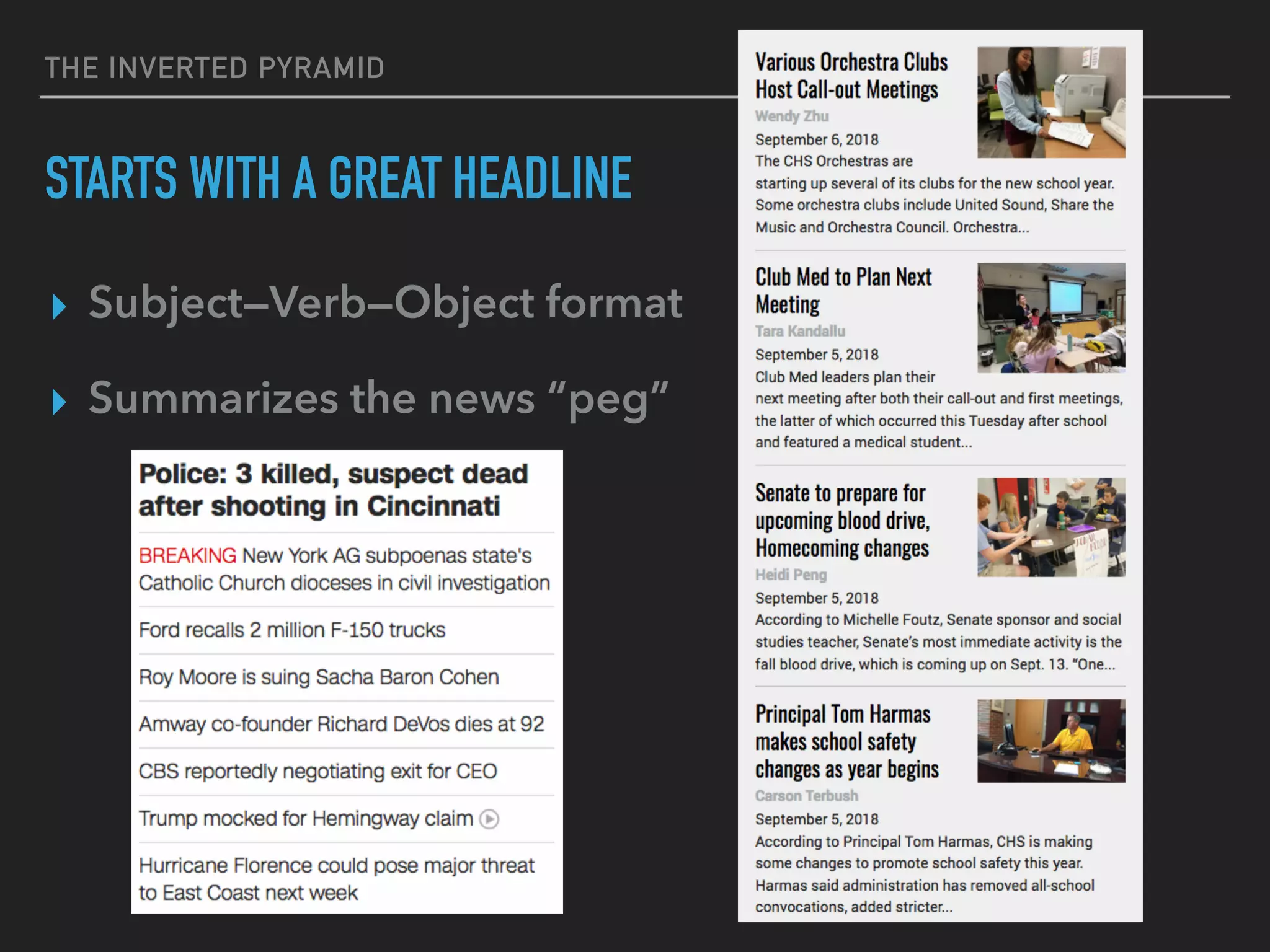 Inverted pyramid writing | PDF