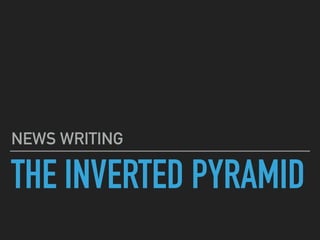 Inverted pyramid writing | PDF