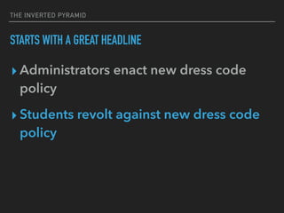 Inverted pyramid writing | PDF