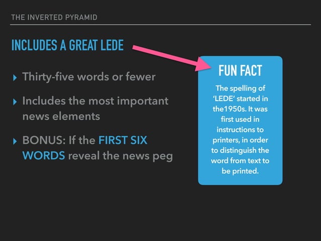 Inverted pyramid writing | PDF