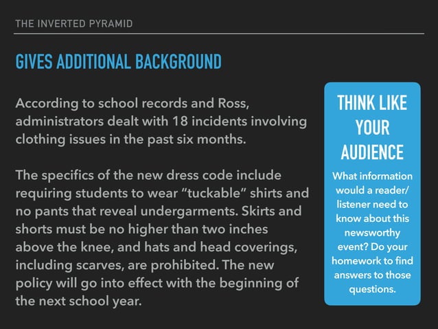 Inverted pyramid writing | PDF