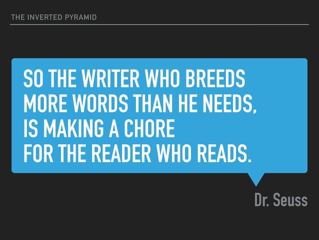 Inverted pyramid writing | PDF