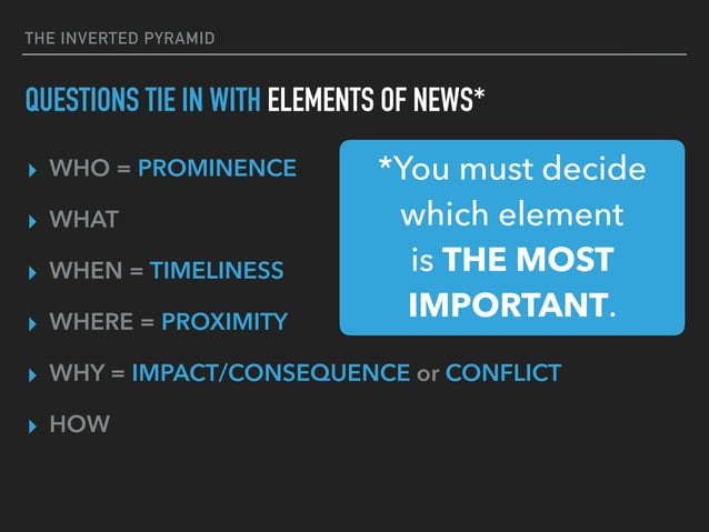 Inverted pyramid writing | PDF