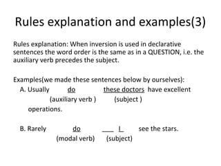 Inverted sentence | PPT