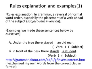 Inverted sentence | PPT