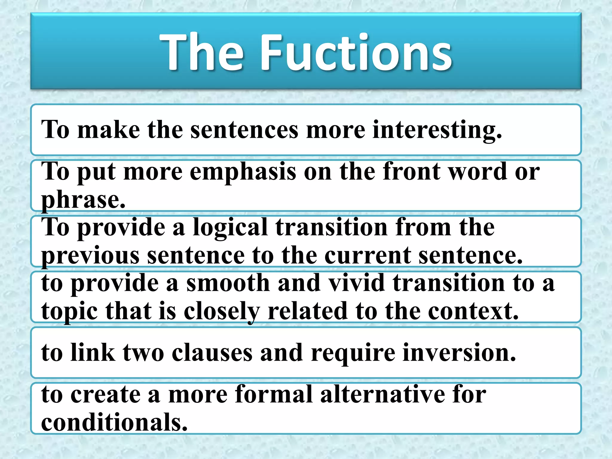 Inverted Subject-Verb | PPTX