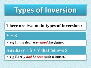 Inverted Subject-Verb | PPTX