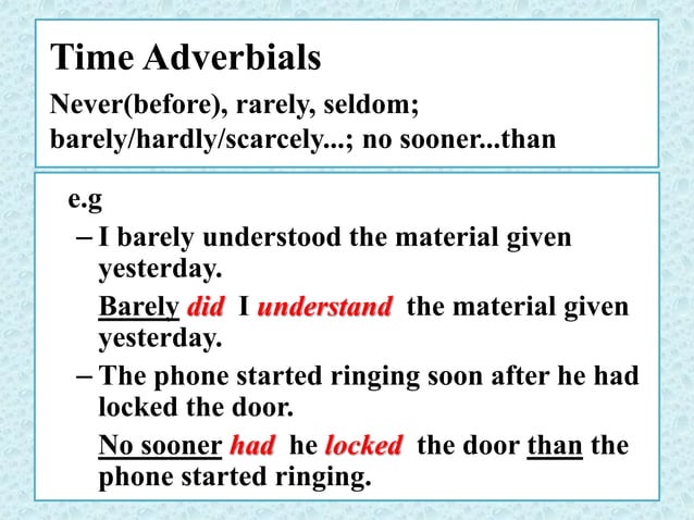 Inverted Subject-Verb | PPTX | Family and Relationships
