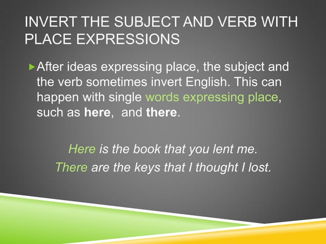 Inverted word order g10 | PPTX