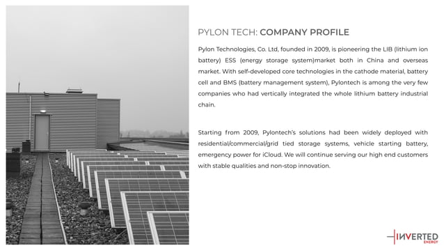 Inverted x Pylon Tech: High Voltage Lithium Ion Batteries | PDF