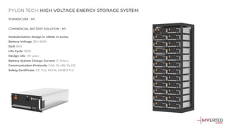 Inverted x Pylon Tech: High Voltage Lithium Ion Batteries | PDF