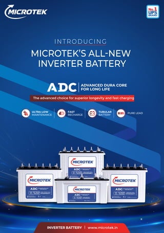 Inverter Battery E Catalogue - Microtek India | PDF