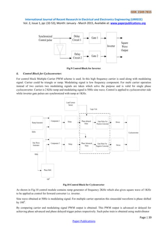 Inverter for Fuel Cell Based On PWM Cycloconverter | PDF