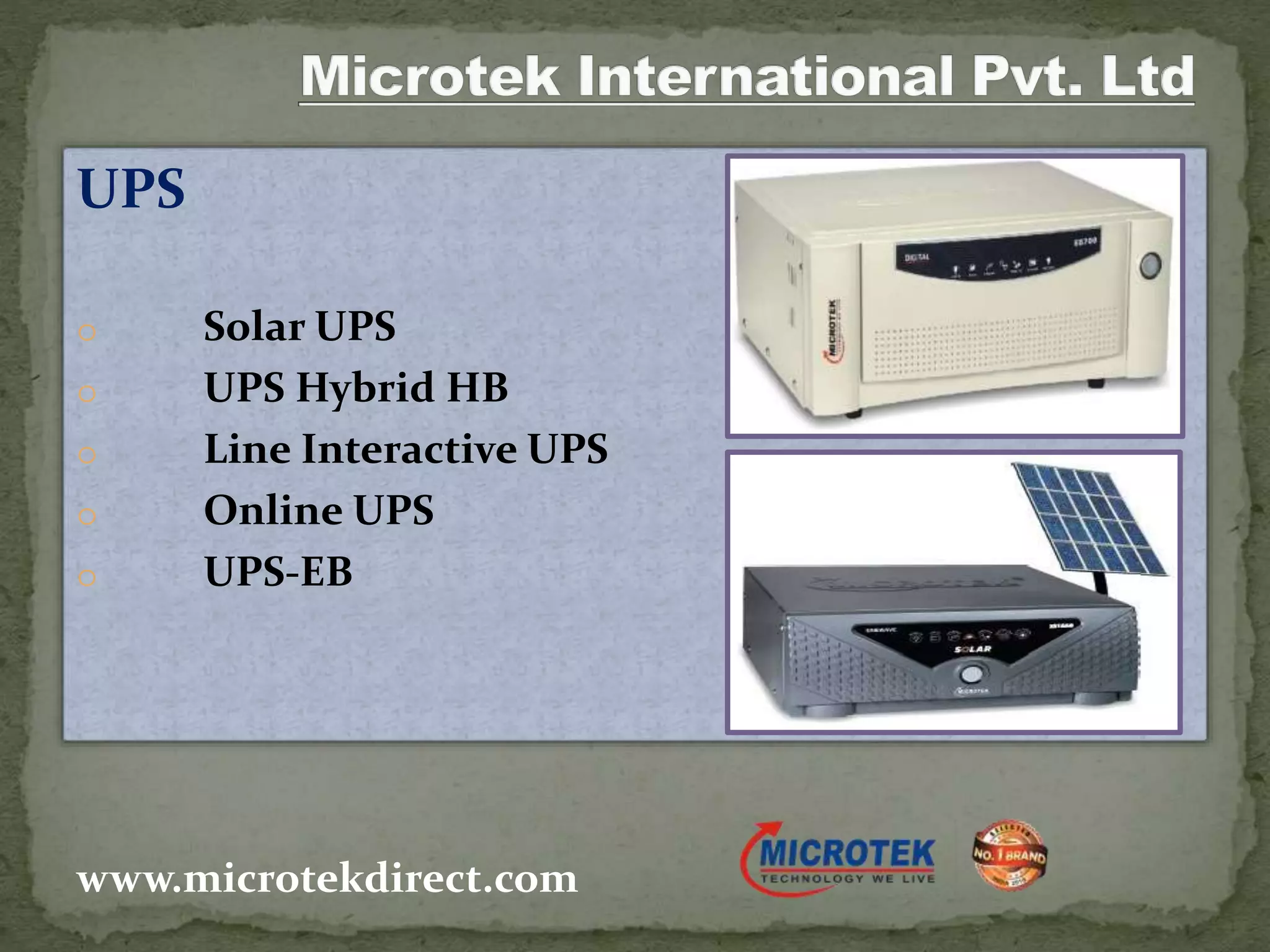 Inverter in india | Stabilizers | UPS | PPTX | Technology & Computing